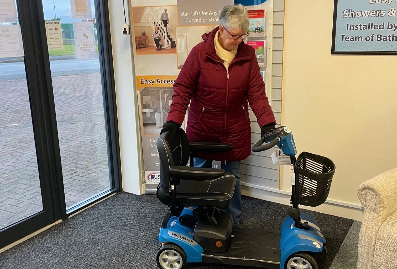 Arwen's New Mobility Scooter - Bush Healthcare